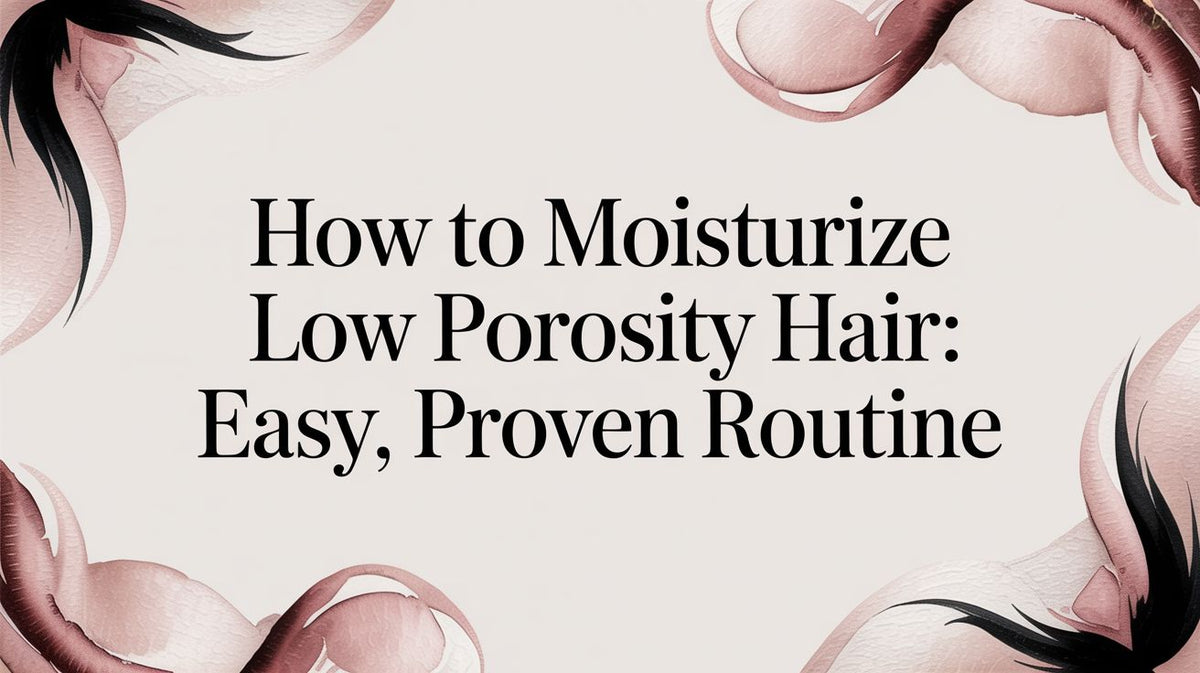 how to moisturize low porosity hair: easy, proven routine | The Morfose