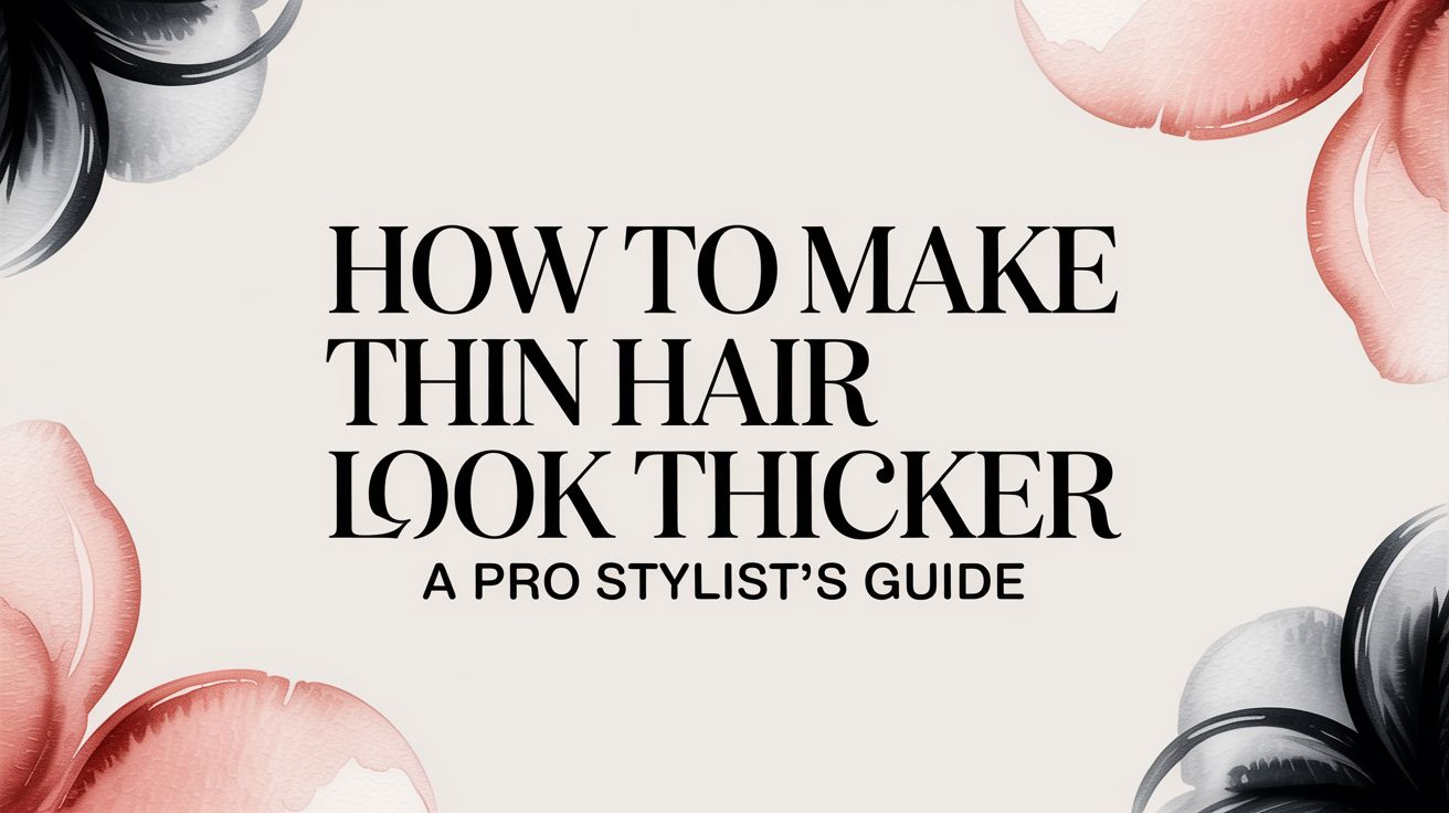 How to Make Thin Hair Look Thicker: A Pro Stylist's Guide– The Morfose