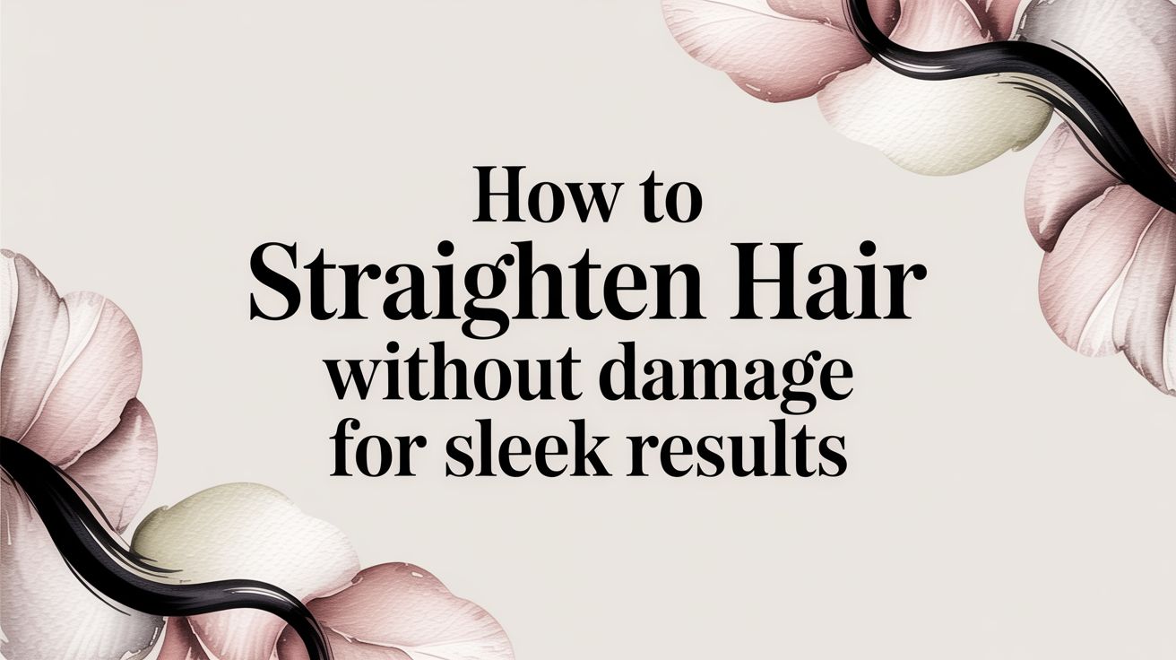 How to Straighten Hair Without Damage for Sleek, Healthy Results– The ...